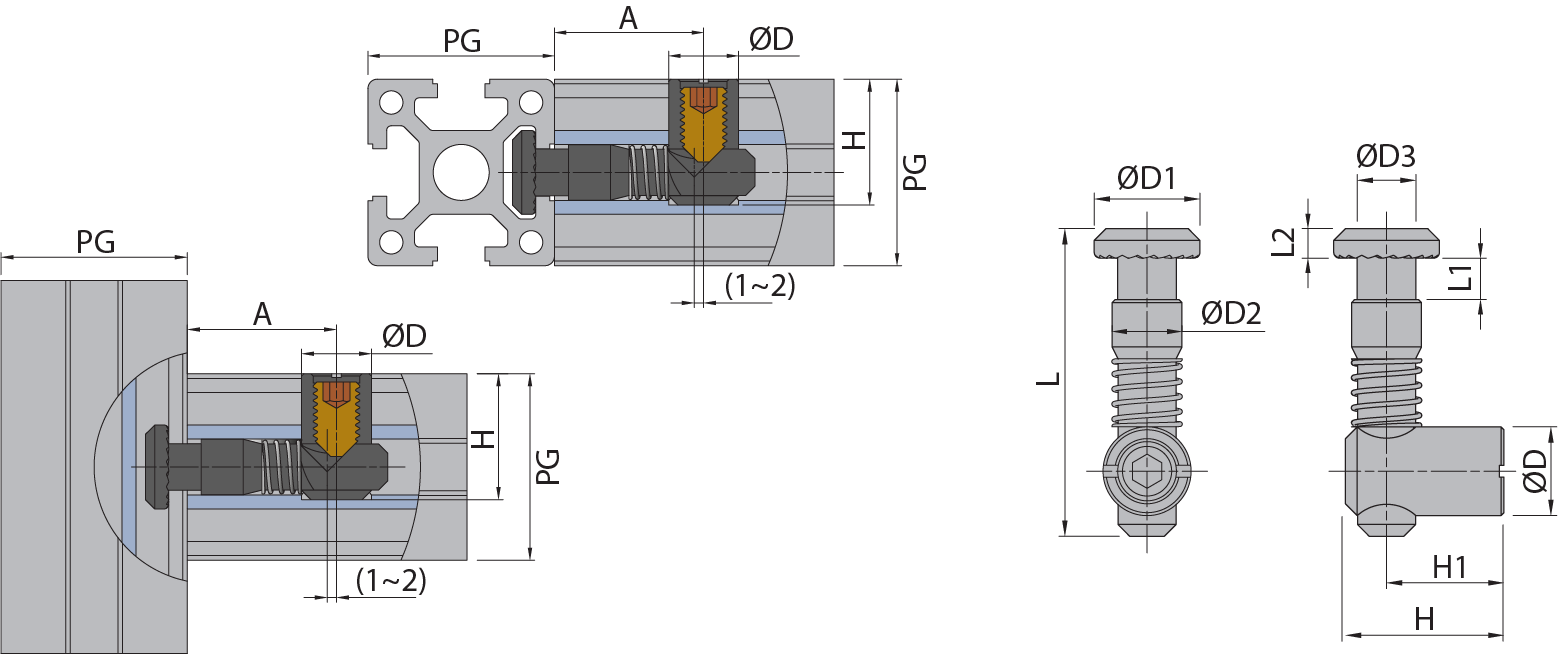 PCE45-01 | Modular Profile